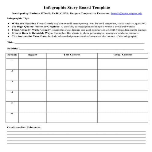 Infographic Story Board Template | PDF