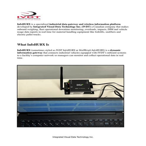 InfoHUBX Series, fully automatic wireless gateway to collect ...
