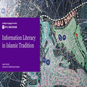 Information literacy in islamic tradition | PPT