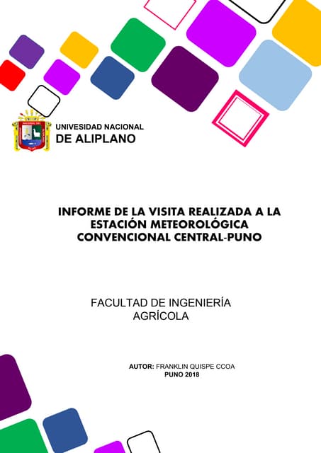 Presentacion de las Estaciones Climatologicas y sus contenidos | PPT