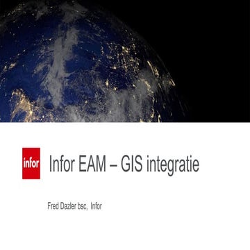 Infor eam v11.3 gis integratie (6 juni 2017) | PDF