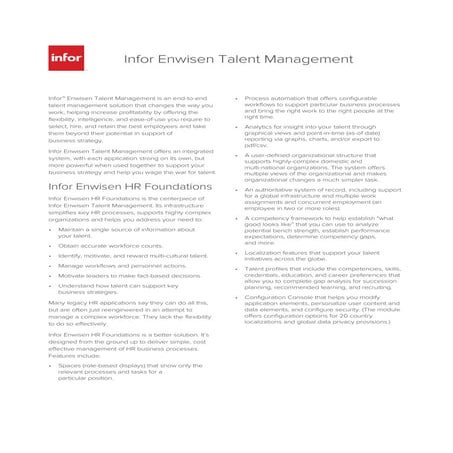 Workday Human Capital Management Datasheet | PDF