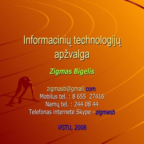 Informacinė visuomenė | PPT