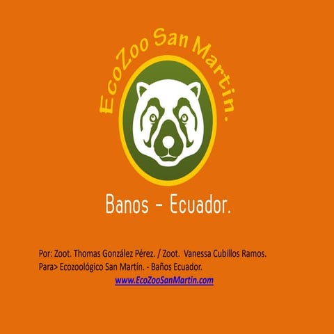 Información de Animales Rotulos EcoZoo San Martín. Baños Ecuador | PDF