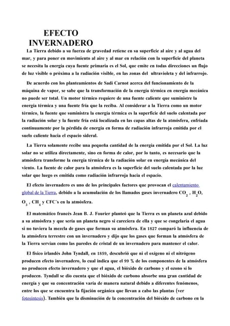 PRESENTACIÓN DE POWER POINT DEL EFECTO INVERNADERO | PPT