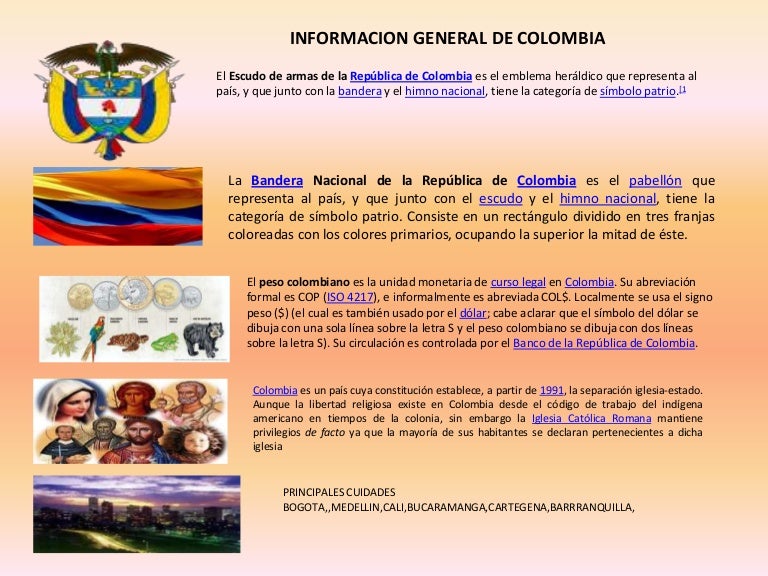 Informacion gener de colombia