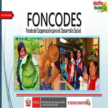 PROYECTO FONCODES SANTA ROSA -JAEN - CAJ | PPTX