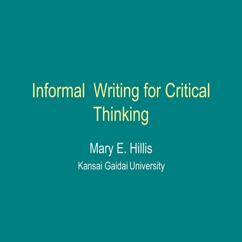 Informal Writing | PPT