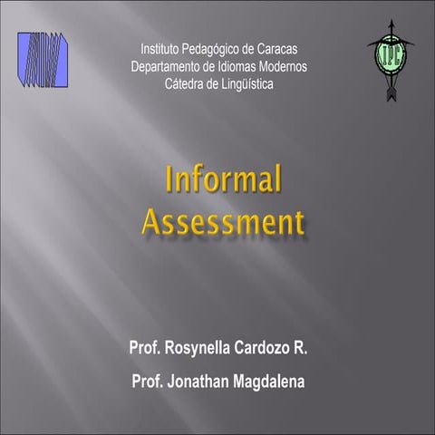 Informal assessment | PPT