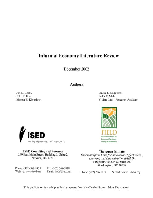 INFORMAL_SECTOR__The University of Burdwan | PPT