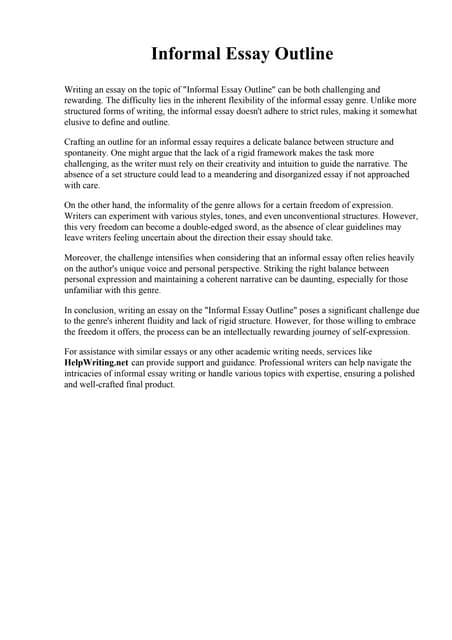 Informal Essay Definition.pdf