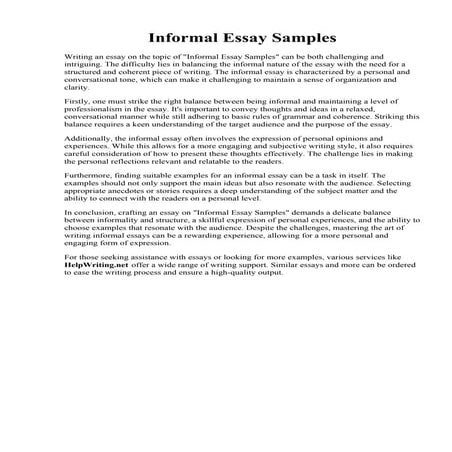 Informal Essay Samples.pdf