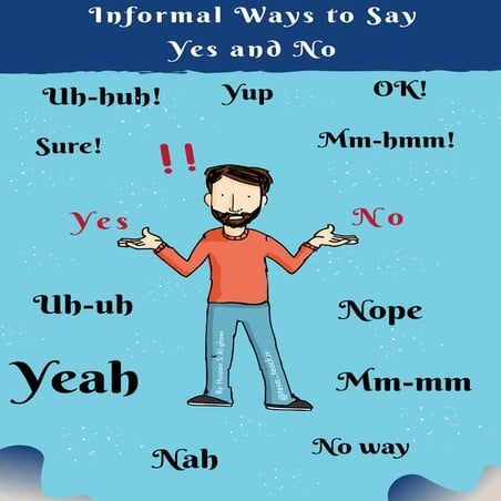 Informal ways to say yes and no | PDF