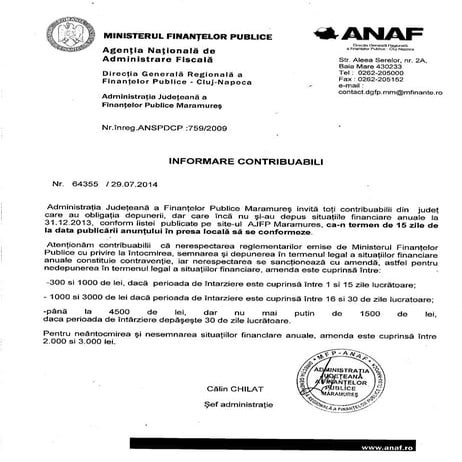 Informare contribuabili | PDF