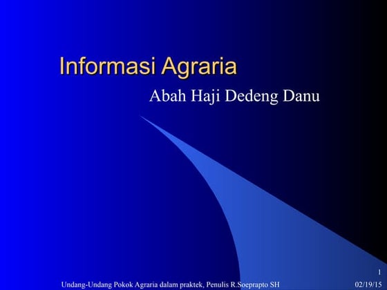 CONTOH PPT LAPORAN MAGANG BERJUDUL : PROSES PELAKSANAAN PENDAFTARAN TANAH SISTEMATIS LENGKAP ...