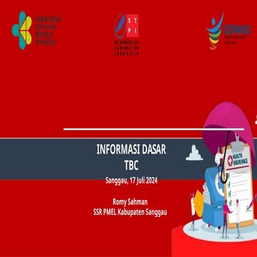 Materi Informasi dasar Tuberkulosis (TBC) 2024 | PPT