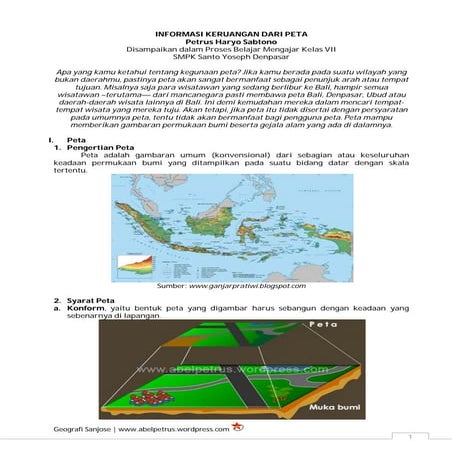 Informasi keruangan dari peta, Sanjose | PDF