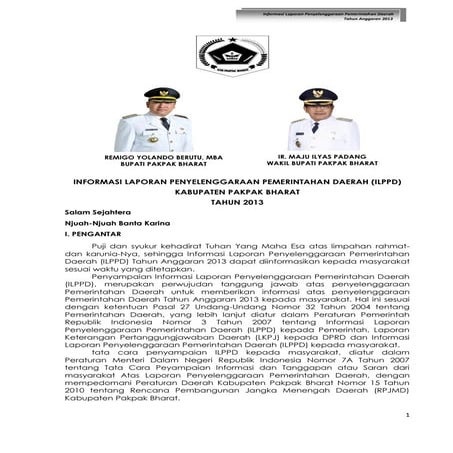 Informasi lppd tahun 2013 | PDF