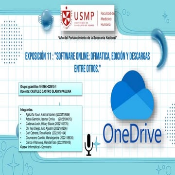 Exposición Seminario- Semana 11 - USMP FMH | PPTX