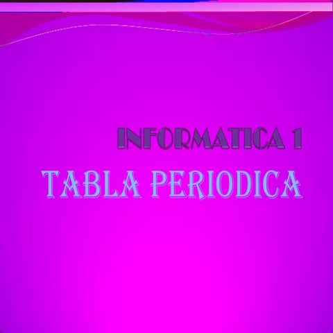 Informatica 1 | PDF