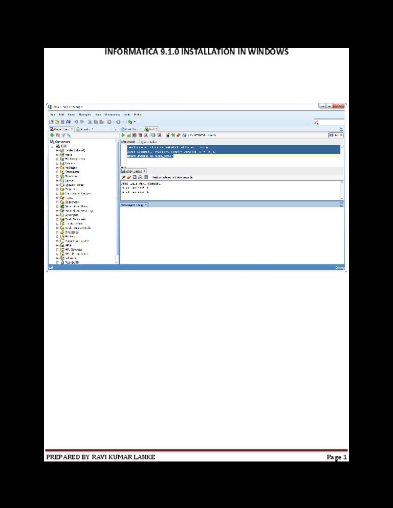 Informatica 91 installation-windows