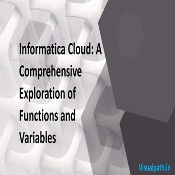 Informatica Cloud Training - Informatica Cloud Online Training.pptx