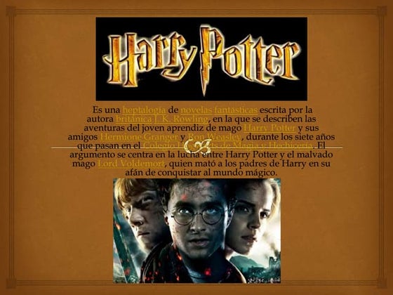 Harry potter | PPTX | Fantasy | Genres
