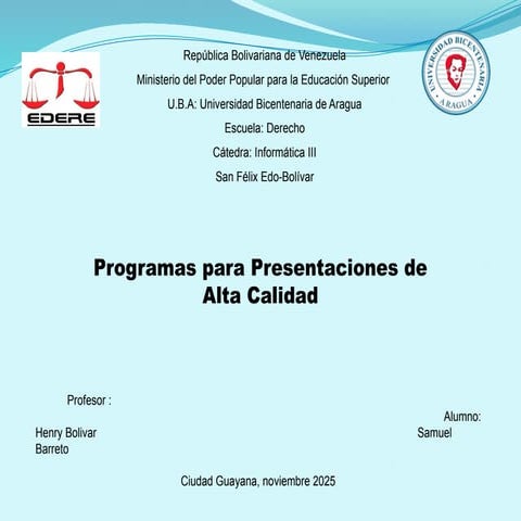 PROGRAMAS PARA PRESENTACIONES DE ALTA CALIDAD | PPTX