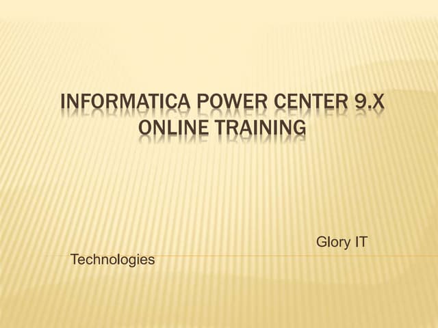 Informatica Tutorial For Beginners | Informatica Powercenter Tutorial ...