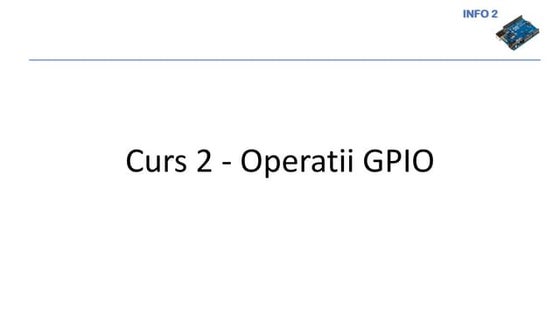 Arduino - GPIO | PPT