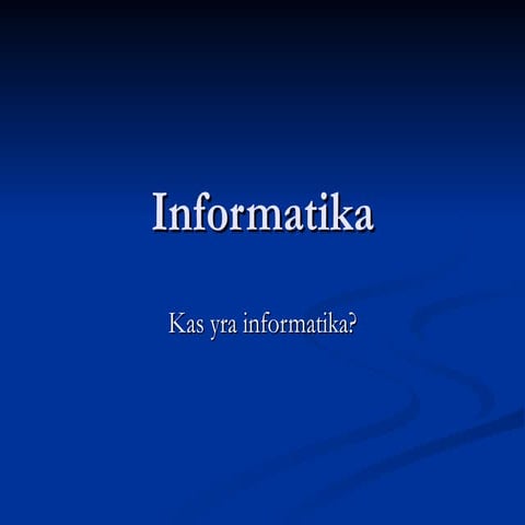 Informatika | PPT