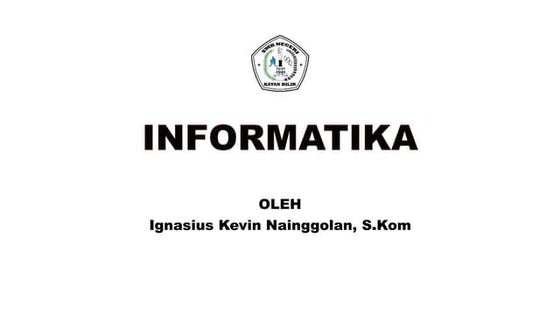 pengenalan informatika, pentingnya informatika, dampak positif dan negatif informatika .pptx