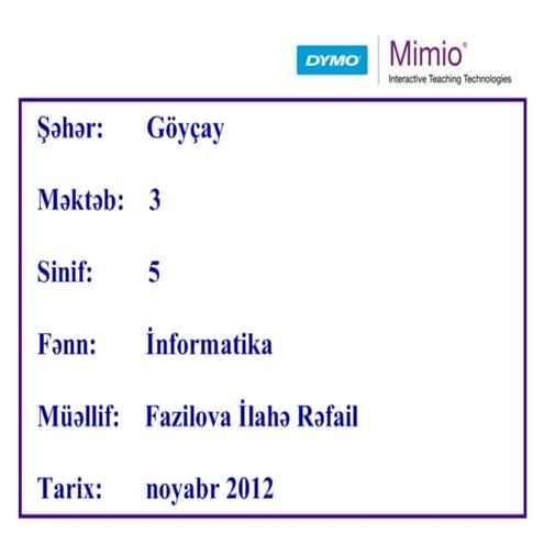 ALPLogo. Proqramda dəyişənlər | PDF