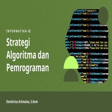 strategi algoritmik dan pemrograman I N F O R M A T I K A - XI.pptx
