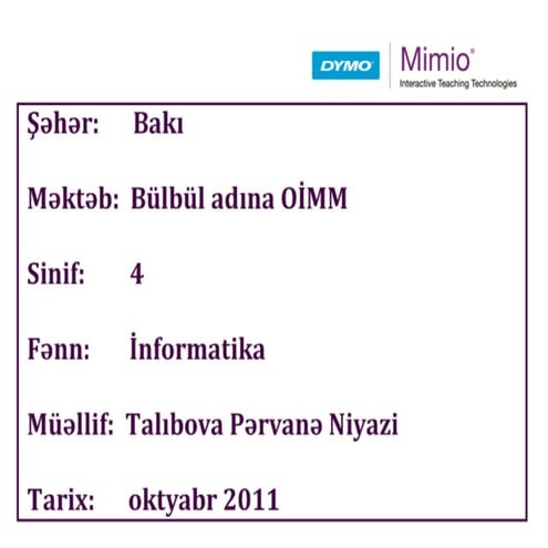 Informatika 4 bulbul ad | PPT