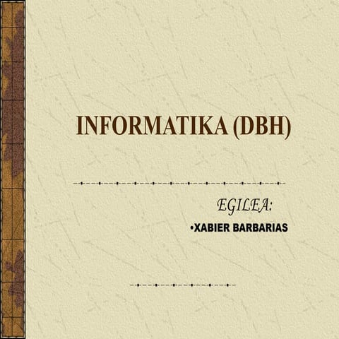 Informatika (dbh) | PPT