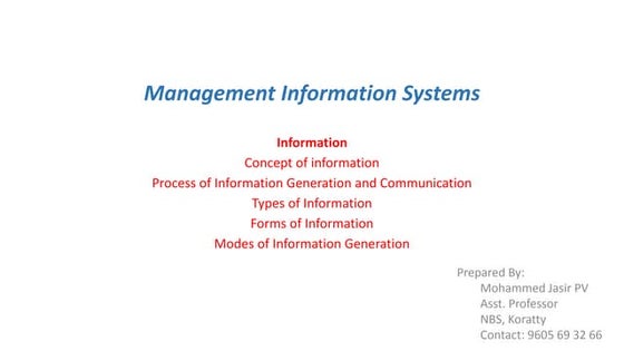 Characteristics of information | PDF