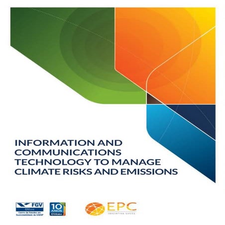Information and Communications Technology to Manage Climate Risks and Emissions | PDF