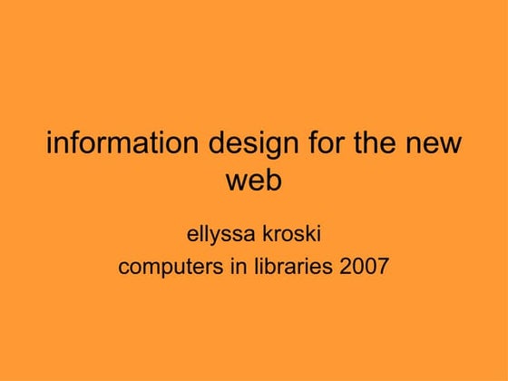 Information Design | PPT