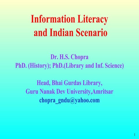 Information Literacy | PPT