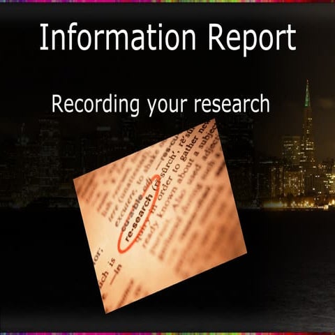 Information Report | PPT