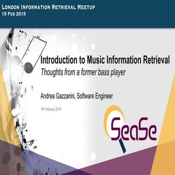 Introduction To Music Information Retrieval Ppt 