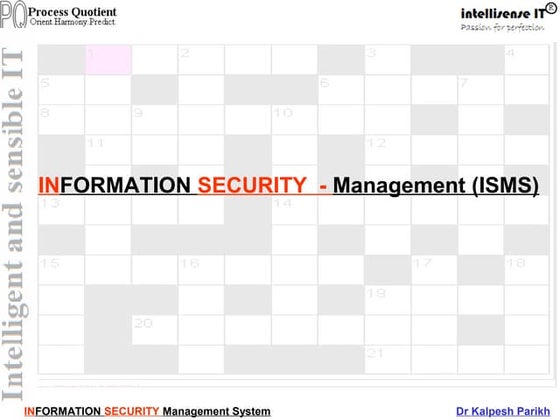 ISO 27001 - Information Security Management System | PPT