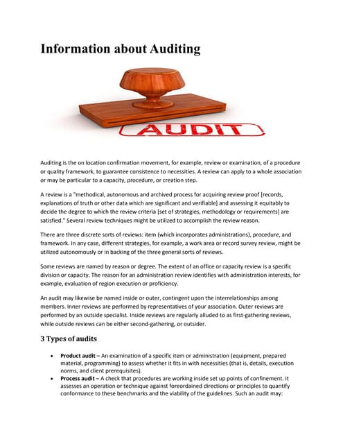 Conduct of Institutional Audit in Higher Education | PDF