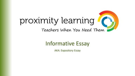 Personal narrative powerpoint | PPTX