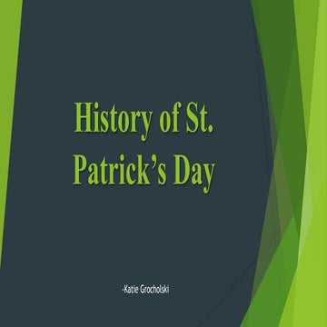 History of St. Patrick's Day | PPT