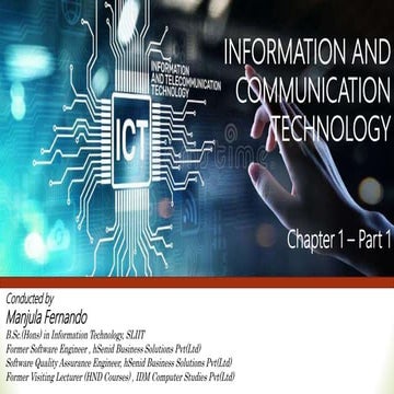 Information and communication Technology part1 | PPT