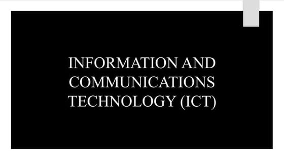 The importance of ICT in our daily life | PDF | Internet | Computing