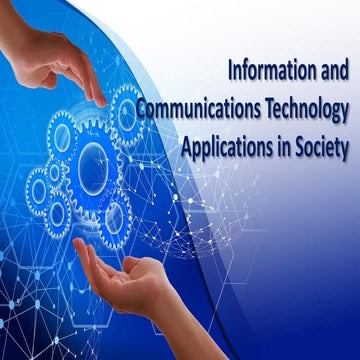 Applications of ICT | PPTX