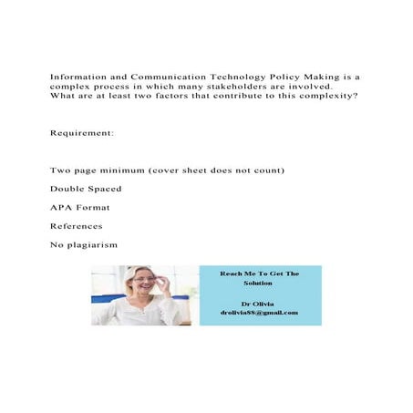 Information and Communication Technology Policy Making is a com.docx